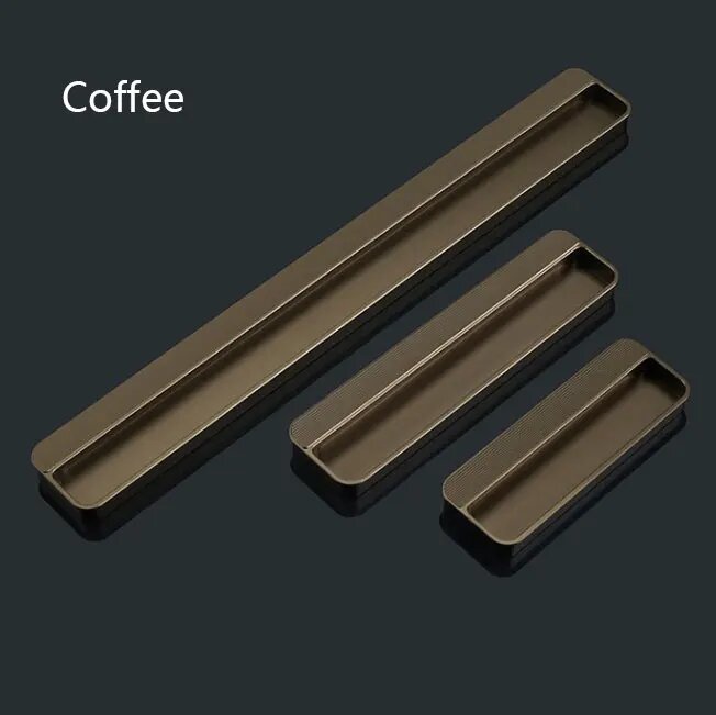 Коричневые ручки для шкафа Coffee, алюминий