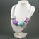 Бусы P.J. MURANO, муранское стекло, длина 50 см, серебряный, зеленый