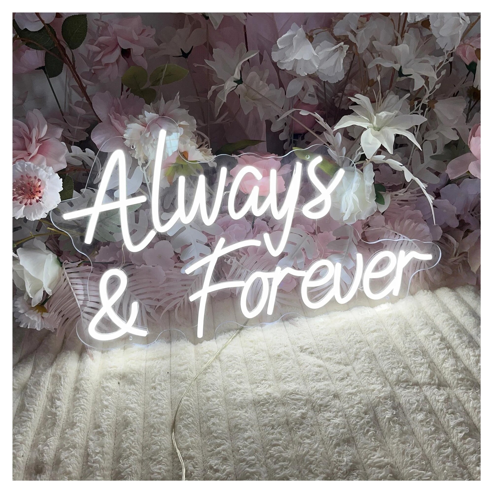 Неоновая Вывеска Always & Forever 50смx30см
