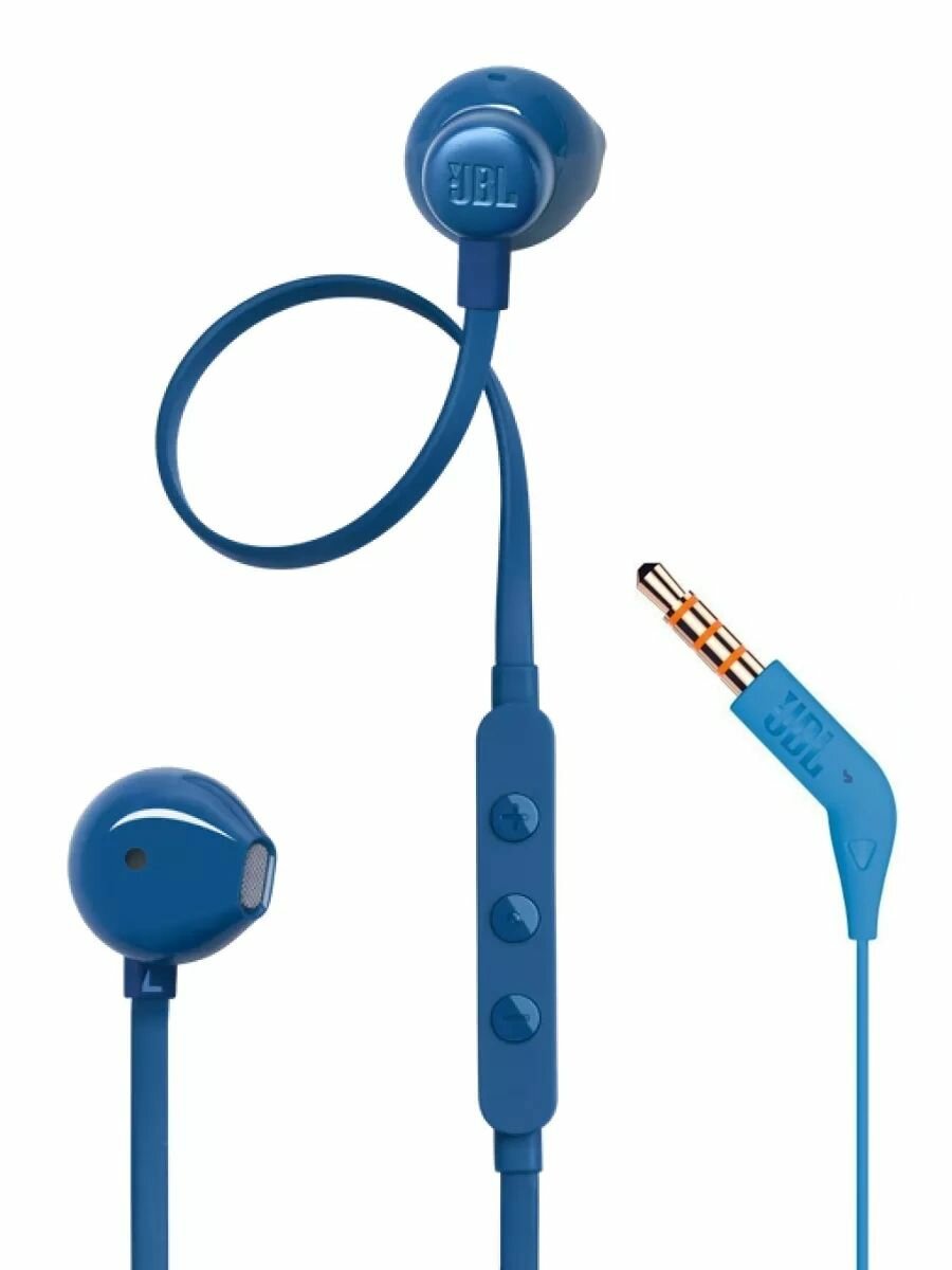 Наушники проводные JBL Tune 305, Mini Jack 3.5 mm, синий
