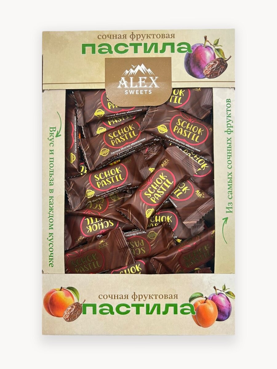 Пастила глазированная фруктовая, 600гр