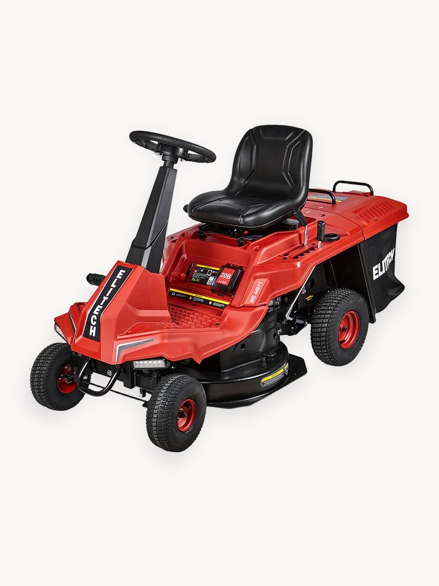 Газонокосилка-трактор Elitech МБ4461T, боковой выброс, электростартер