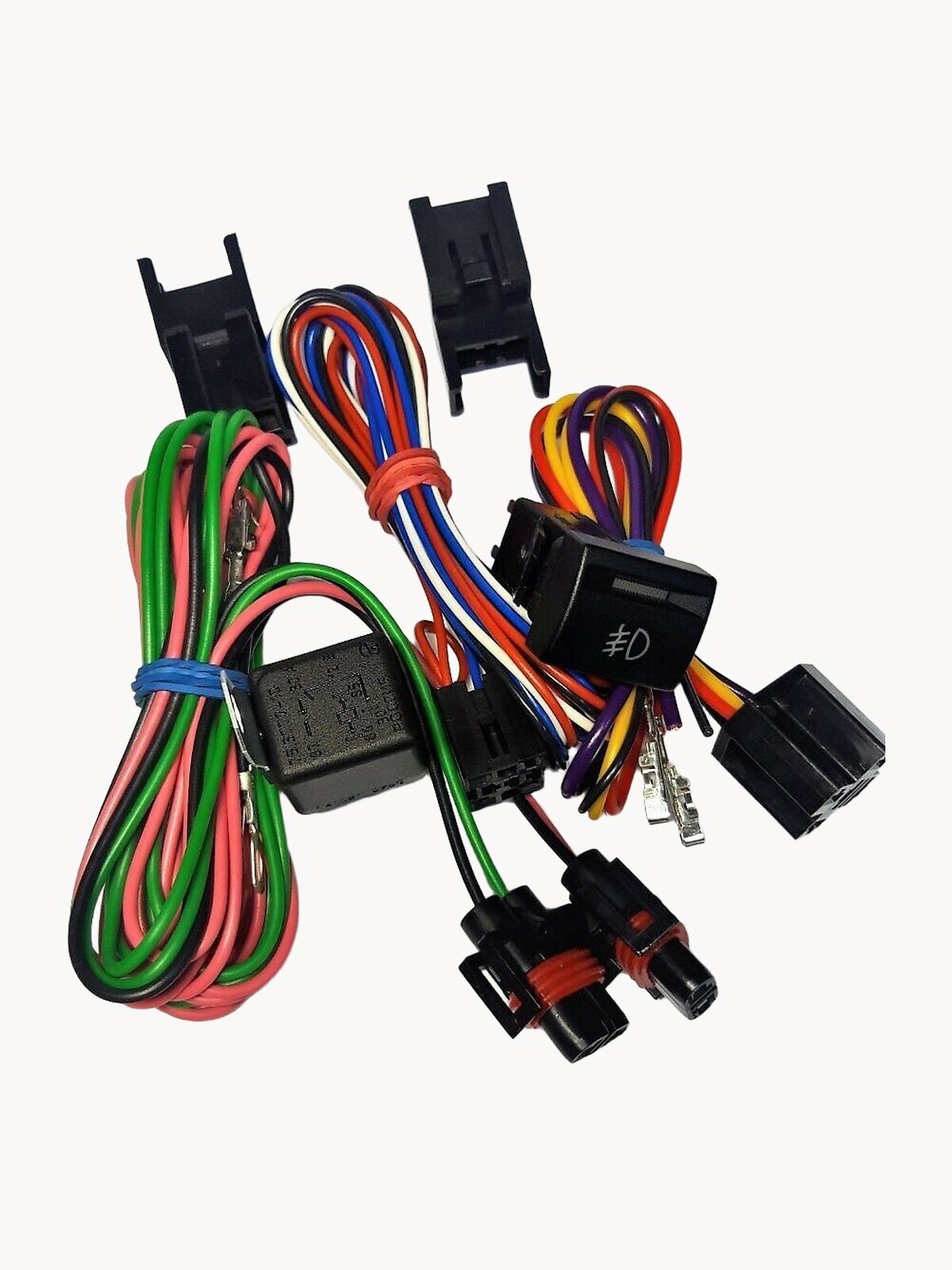 Монтажный набор для подключения ПТФ противотуманных фар ВАЗ-2190 Гранта (Lada Granta).