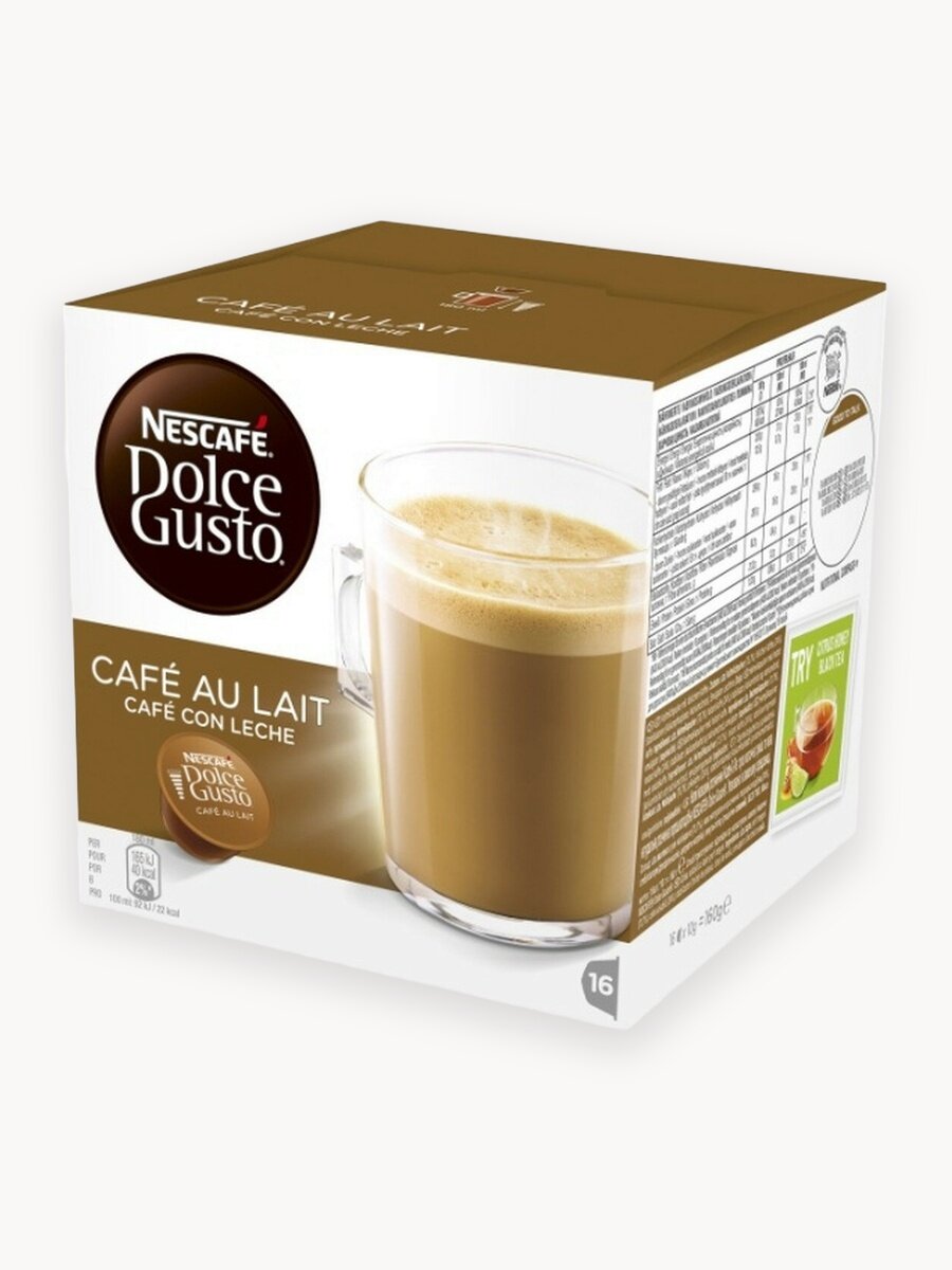 Кофе в капсулах Nescafe Dolce Gusto Cafe Au Lait 16 капсул