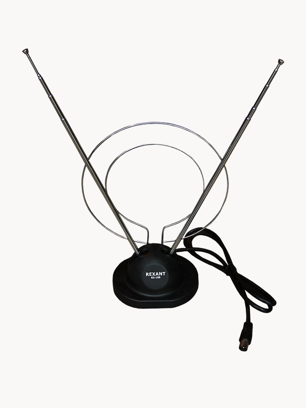 Антенна комнатная Rexant RX-100 без усилителя телескопическая