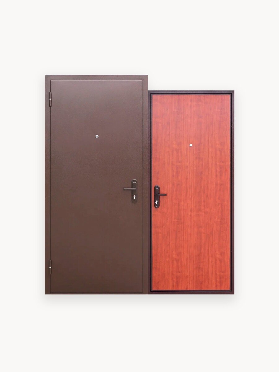 Дверь входная металлическая SL-1 2050х860 мм, левая, Антик Медь/Рустикальный Дуб