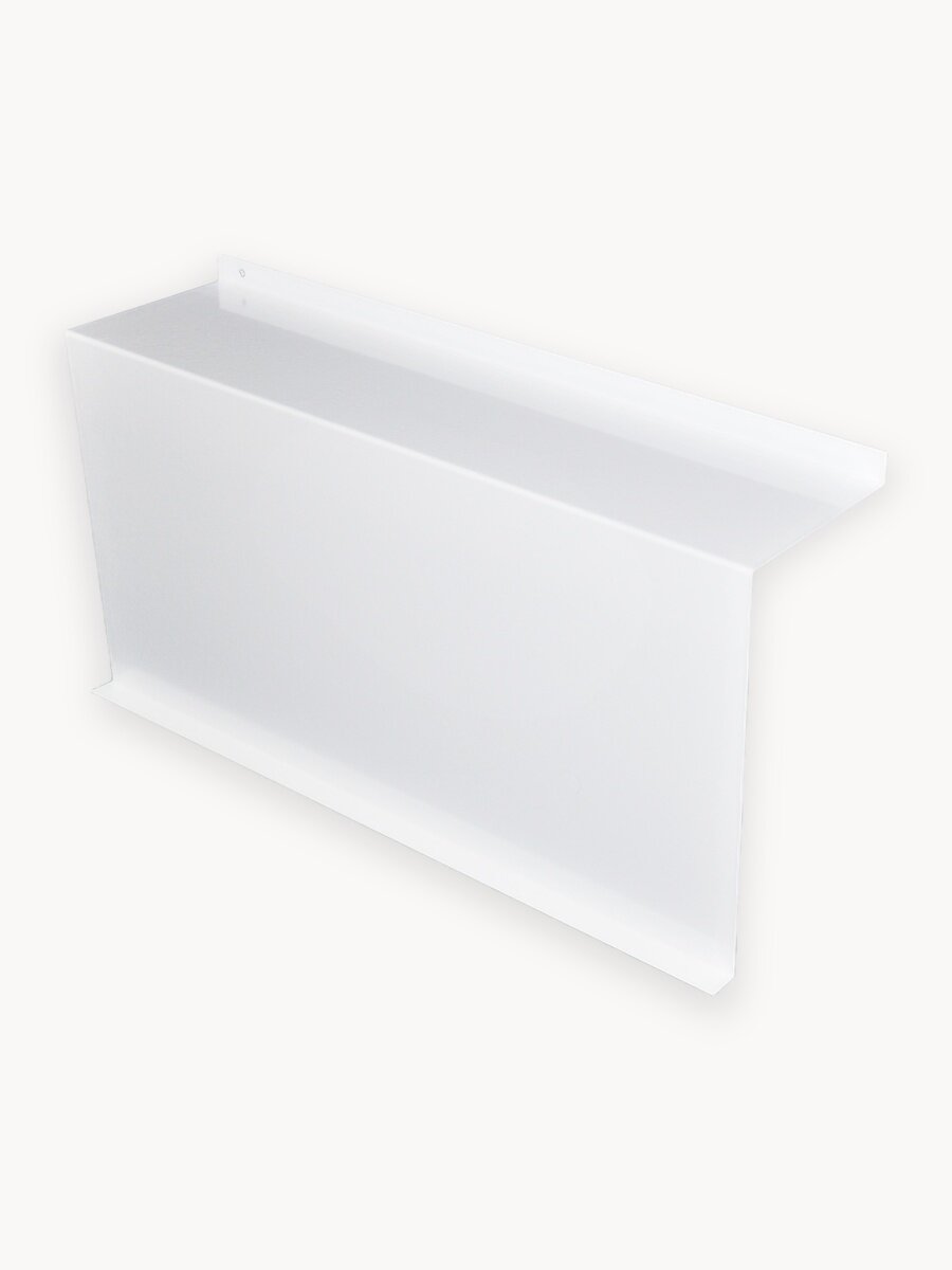 Глухой декоративный короб для труб Г-образный 1250*120*100 мм