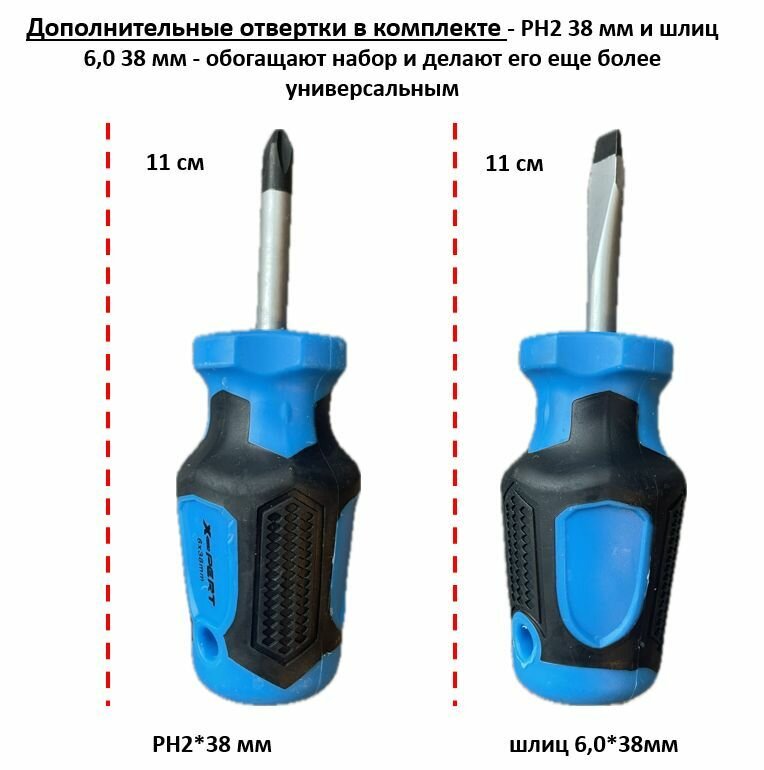 Набор отверток с набором бит Эксперт 23 предмета — фото 1
