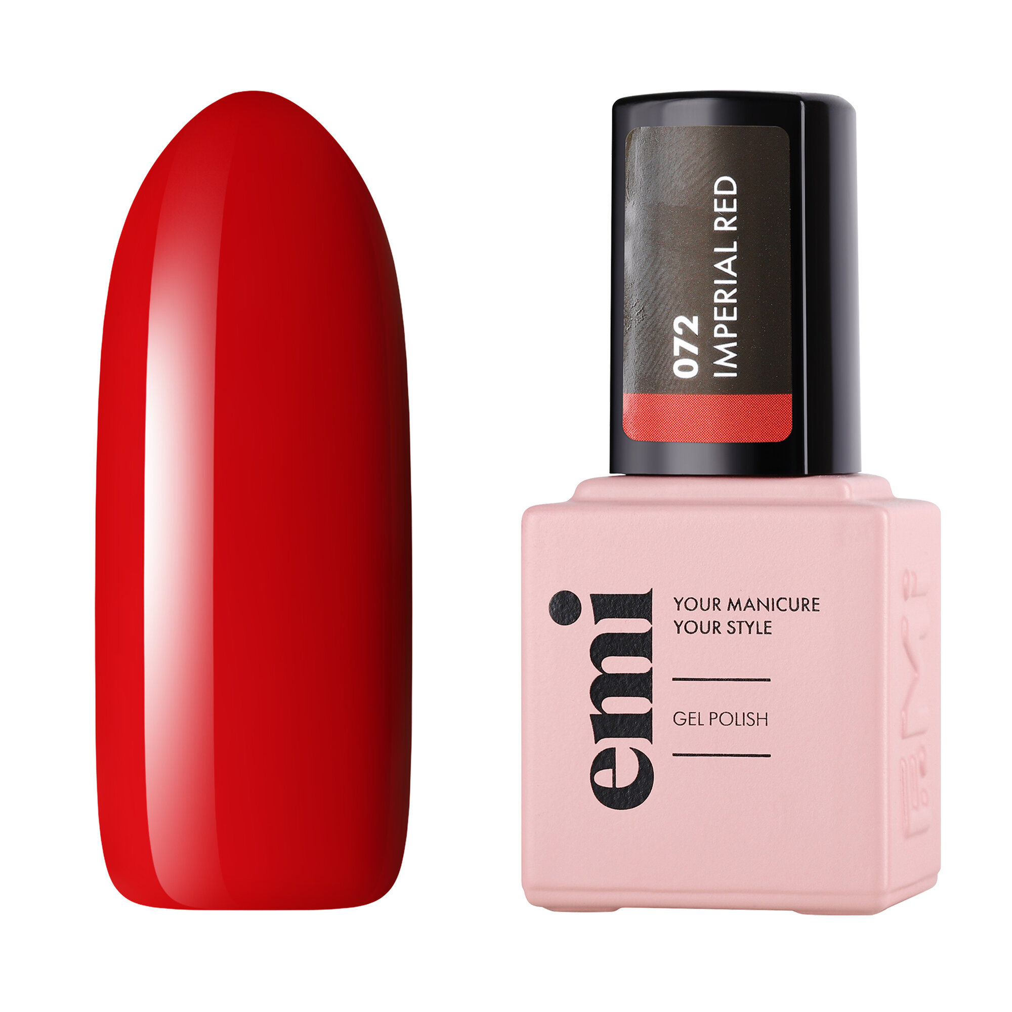 Гель-лак EMI EMILac №072, Императорский красный, 9 мл