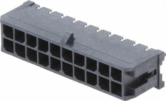 Разъем MOLEX 0430452012 Гнездо провод-плата "папа" micro-Fit 3.0 3мм PIN 20 THT 5А 1 шт