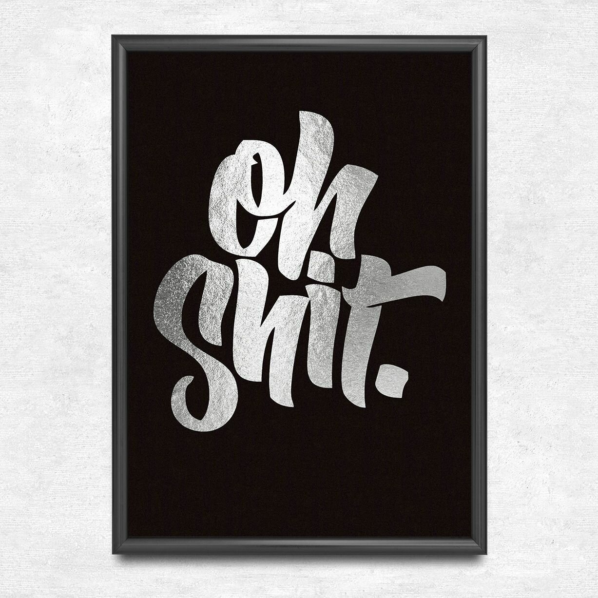 Постеры для интерьера. Постер с надписью. Ох беда. Плакат для кухни, гостиной, спальни, кабинета