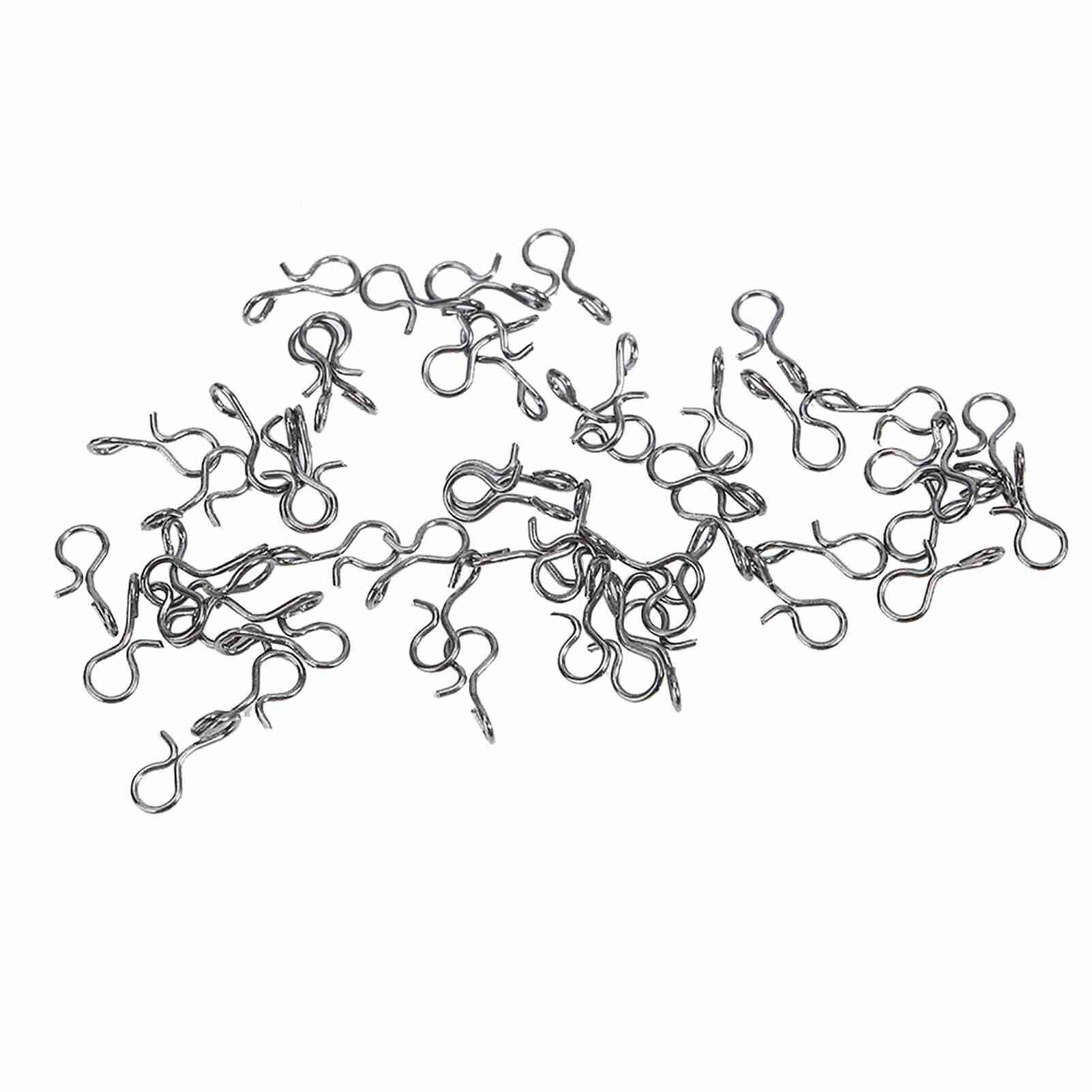 Черный рыболовный крючок из нержавеющей стали с защелкой для приманки (M), удобные сменные рыболовные застежки с быстросъемным механизмом