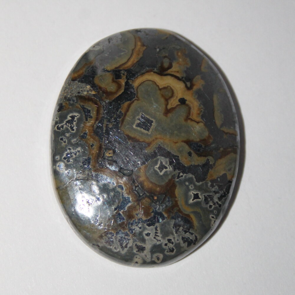 Коллекционный кабошон сфалерит. Редко! 36х28х3 мм, Урал, «True Stones»