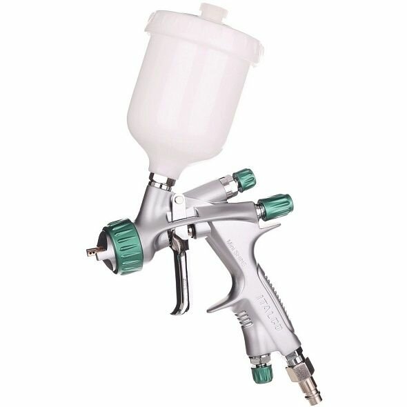 Краскопульт Italco MINI SHINE, 1.0mm, HVLP (141-198л/мин, 1,5бар, пятно 170мм, 0.25л)