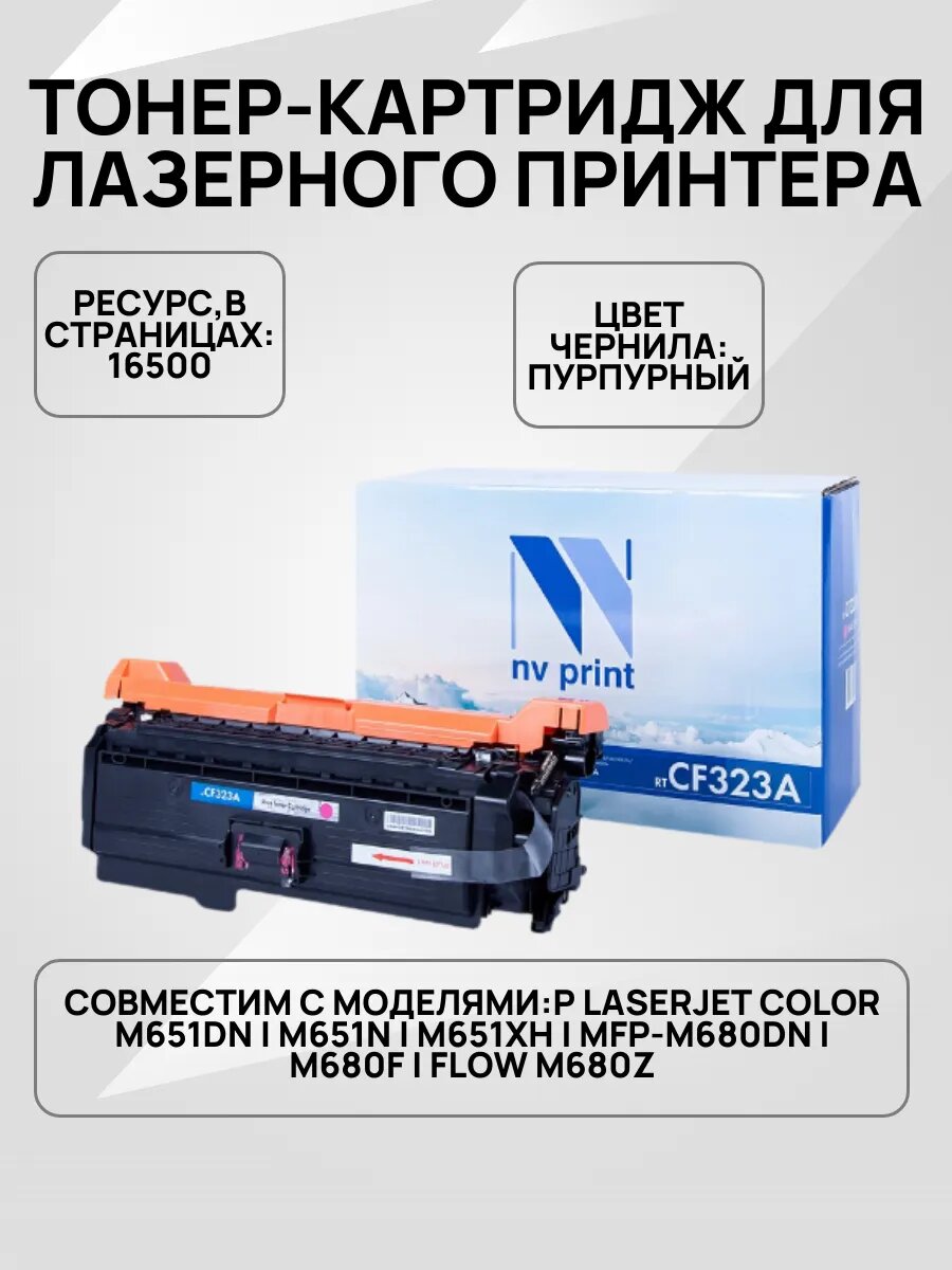 Картридж совместимый NV-CF323A Magenta для HP Color LaserJet