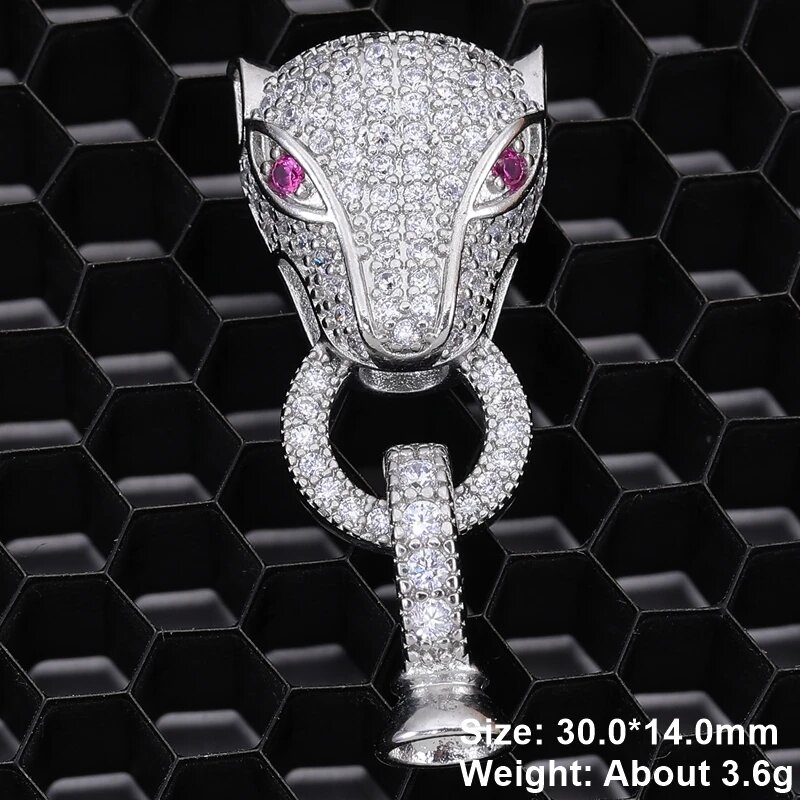Кольцо-застежка Juya, цирконий, White Gold