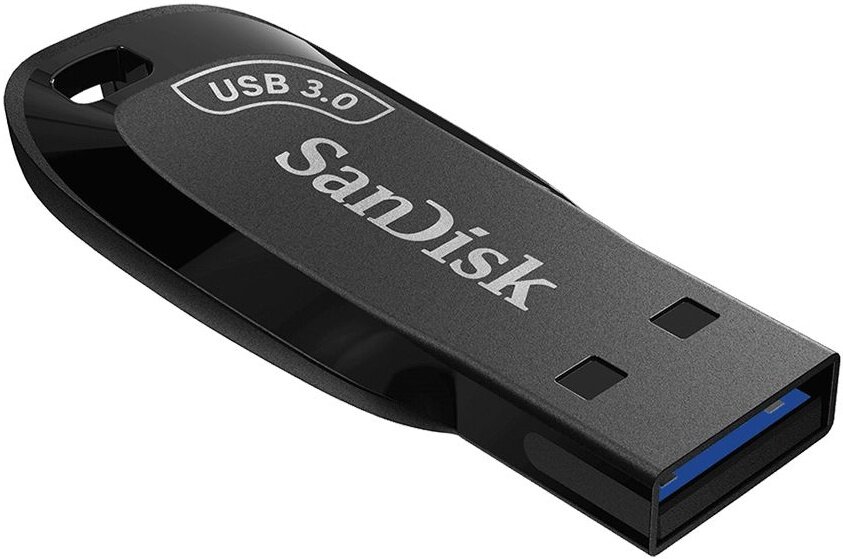 SanDisk Накопитель USB flash 64ГБ SanDisk Ultra Shift SDCZ410-064G-G46, черный (USB3.0)