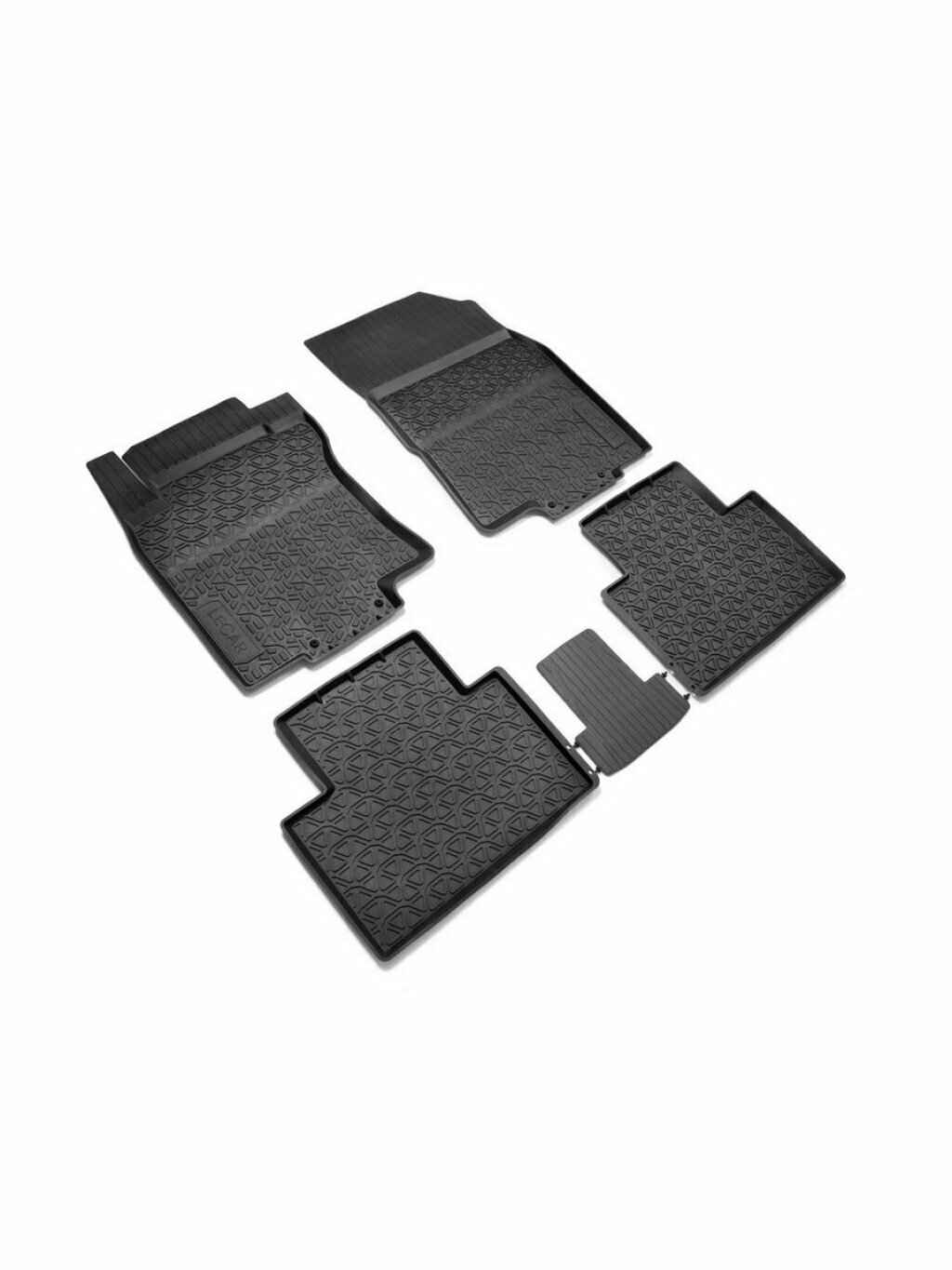 Комплект ковров салона Renault Logan II (L52) 2014- (литьевые)