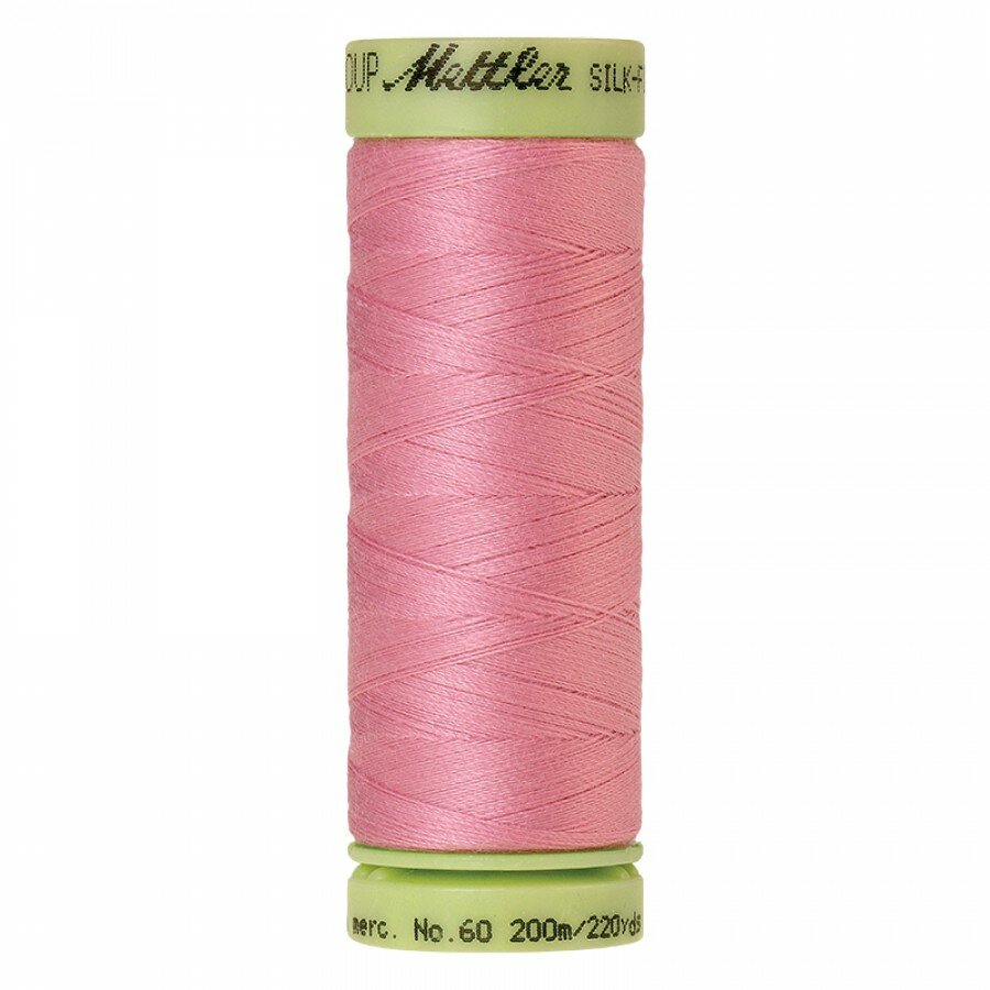 Нить для машинного квилтинга SILK-FINISH COTTON 60, 200 м 1057 Rose Quartz