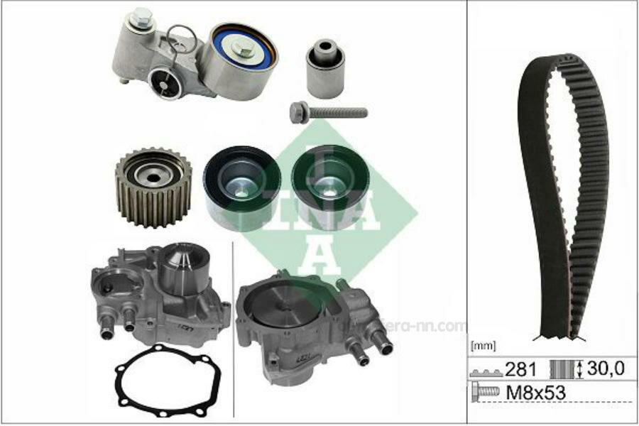 INA 530056330 Комплект ГРМ с водяным насосом SUBARU: FORESTER