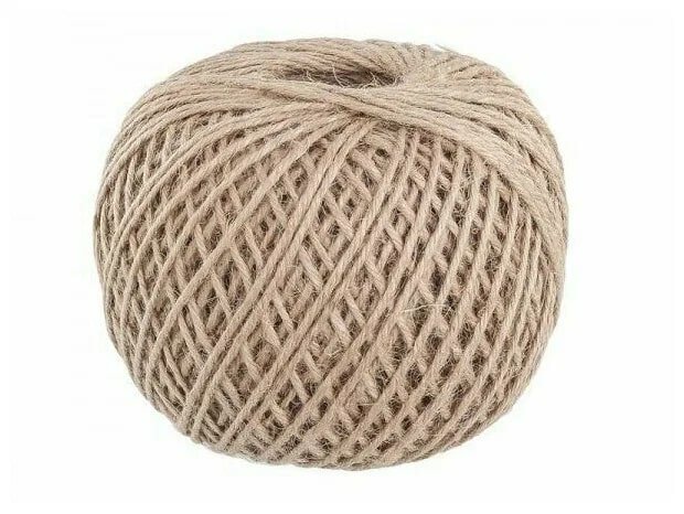 Шпагат джутовый клубок длина 200 м, плотность 1120 текс, полированный