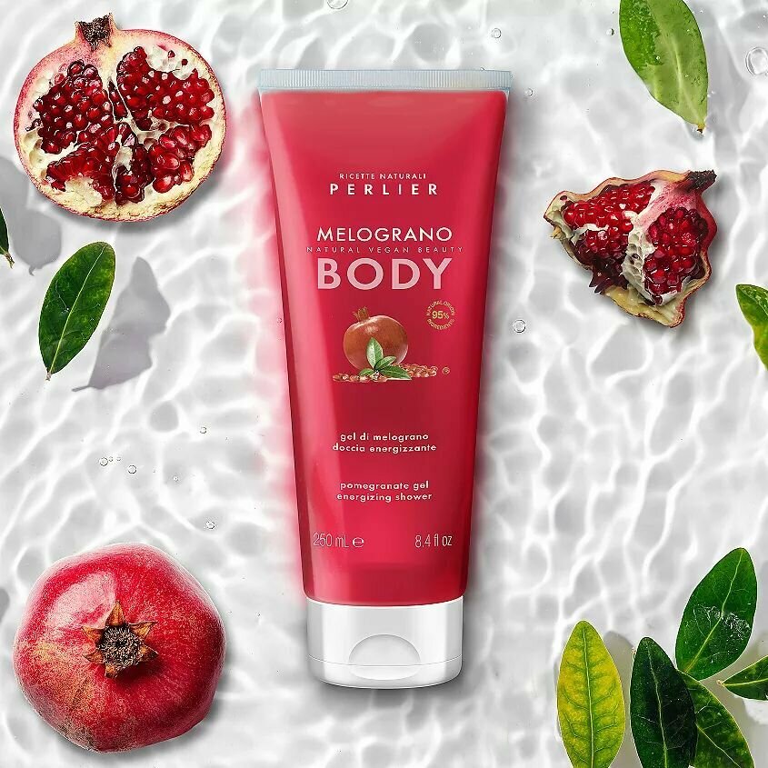 PERLIER Гель для душа с гранатом Pomegranate Gel Energizing Shower, 250 мл