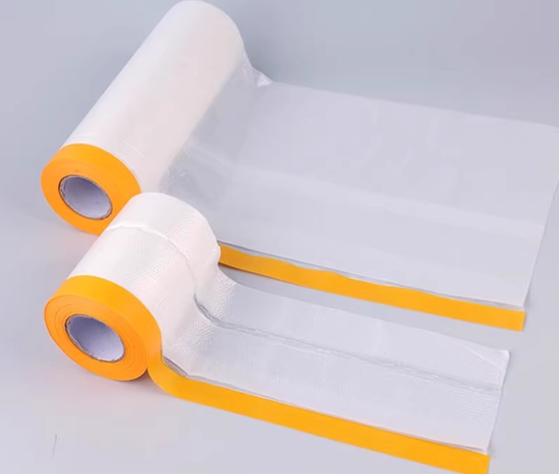 Защитная пленка укрывочная от пыли, краски с клеевым слоем 280 см * 10 метров