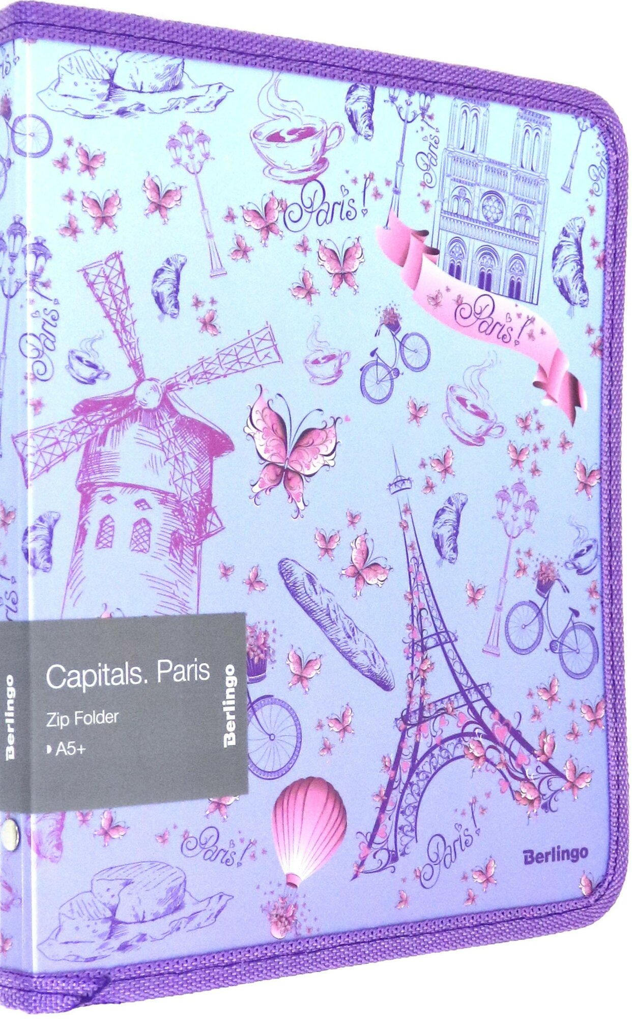 Папка на молнии А5+ "Paris" (ZF5_A5401)