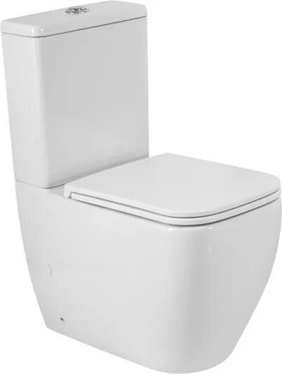 Унитаз-компакт BelBagno Luce BB2197CP-TOR/SC напольный безободковый с бачком и сиденьем микролифт с быстросъемным сиденьем микролифт
