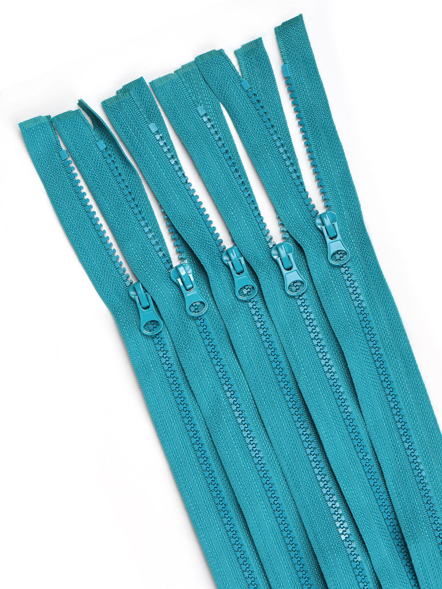 Молния Mzip трактор №5 1 замок усил. зв, 90см, цв. F209 т. бирюза уп.50шт