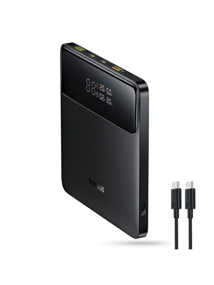 Внешний аккумулятор Baseus Blade H1 Power Digital Display Fast Charging 20000mAh 100W Black/Повербанк (P10021604123-00)
