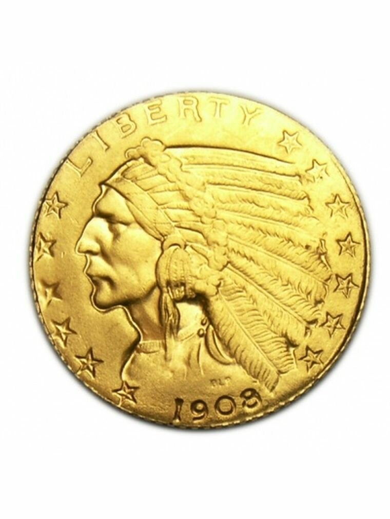 5 долларов 1908 США, сувенирная копия покрытие золотом (Au) монеты, нумизматика, деньги для коллекции