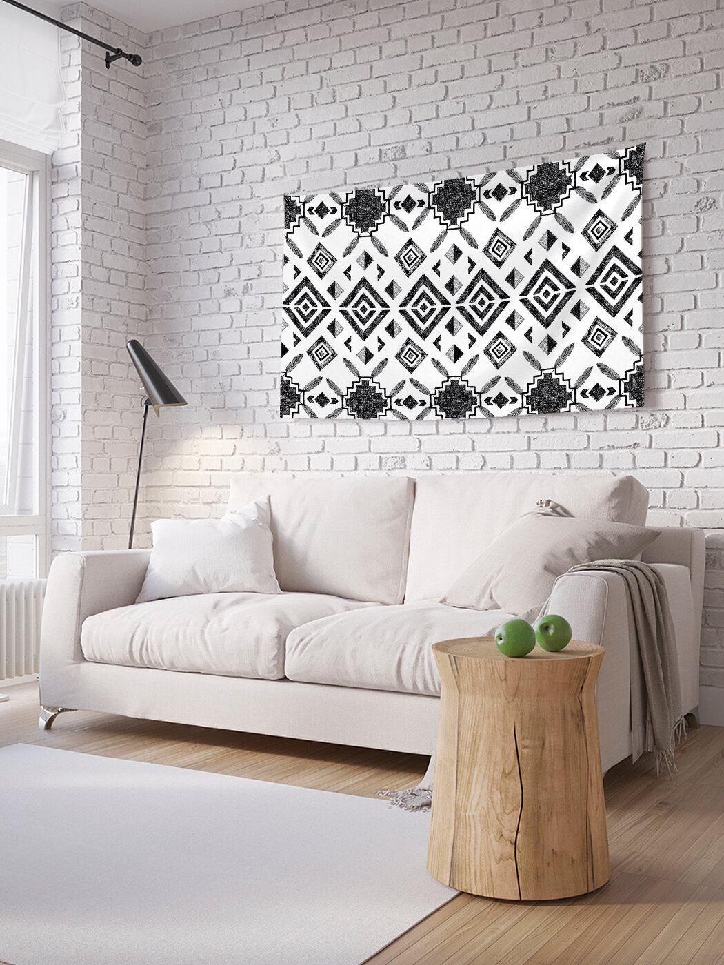 Фотопанно на стену горизонтальный постер 100х150 "Рисунки ацтеков", JoyArty