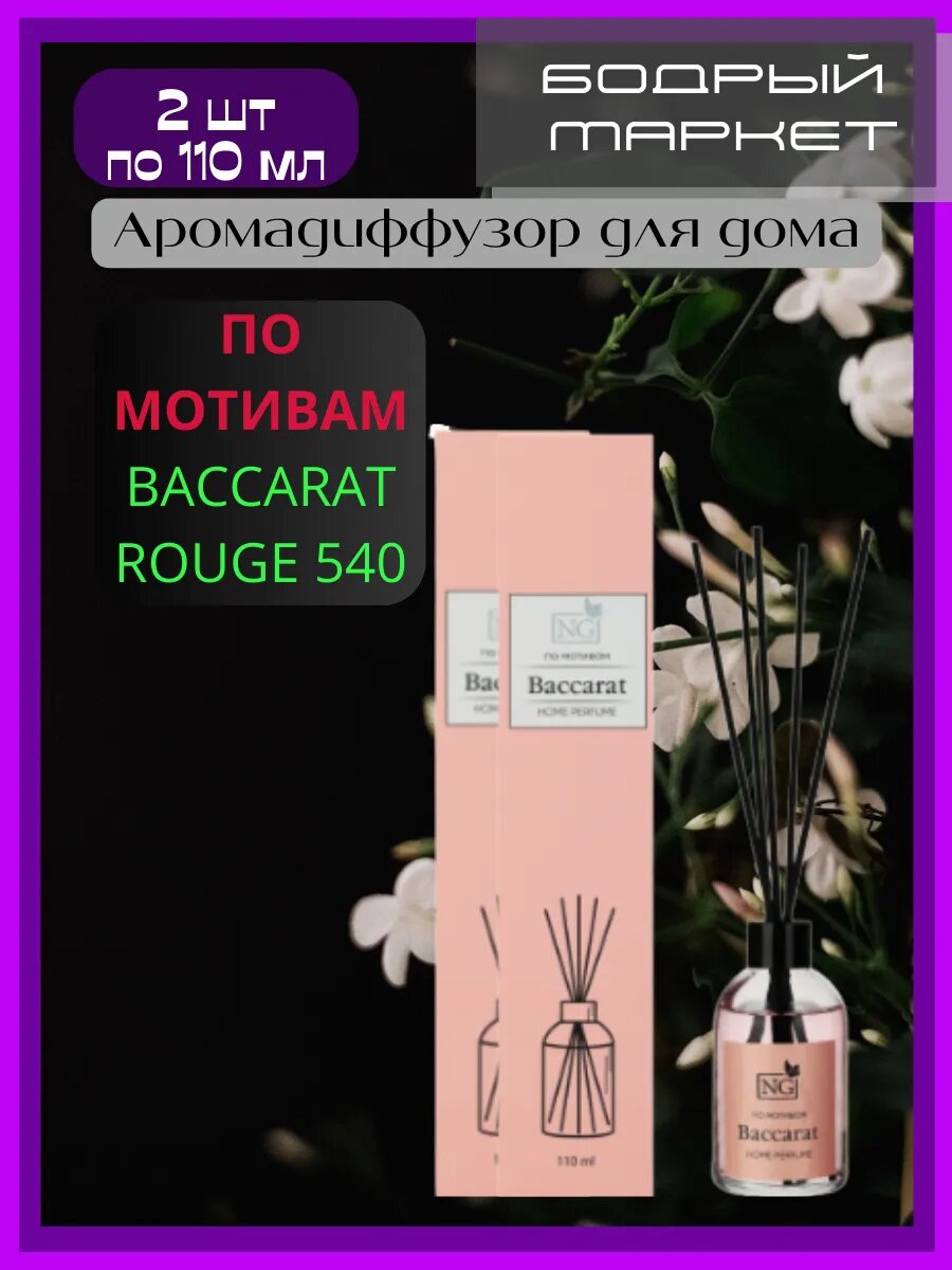 Аромадиффузор для дома NG Baccarat 2 шт. по 110 мл.
