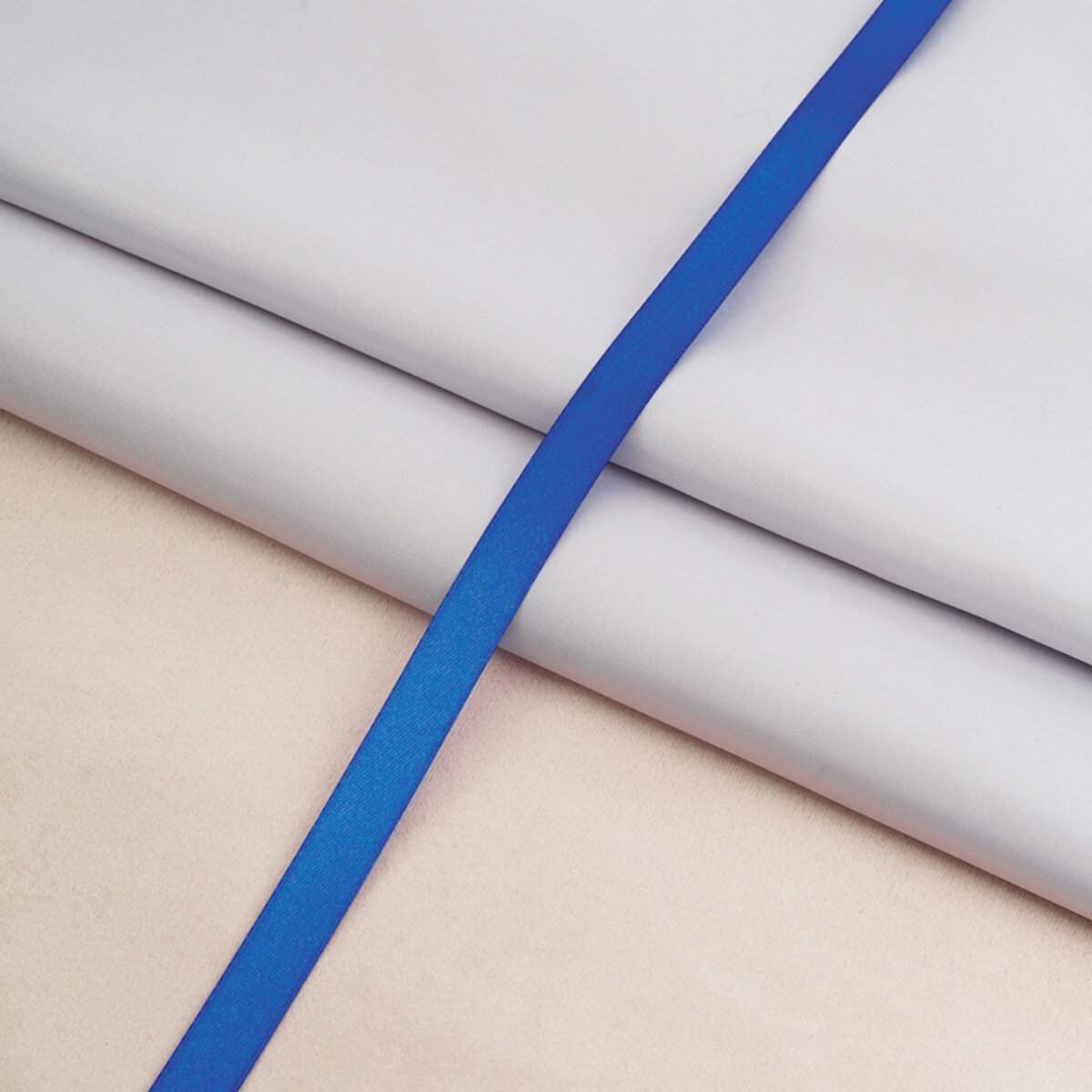 6102-0002 Лента атласная двусторонняя 12мм*22,86м (C1181 синий), 22.86 м