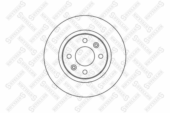 Тормозные диски, для Рено Логан, Рено Сандеро, Лада Ларгус, (Передние), Комплект 2шт. 6020-3939-SX Stellox.