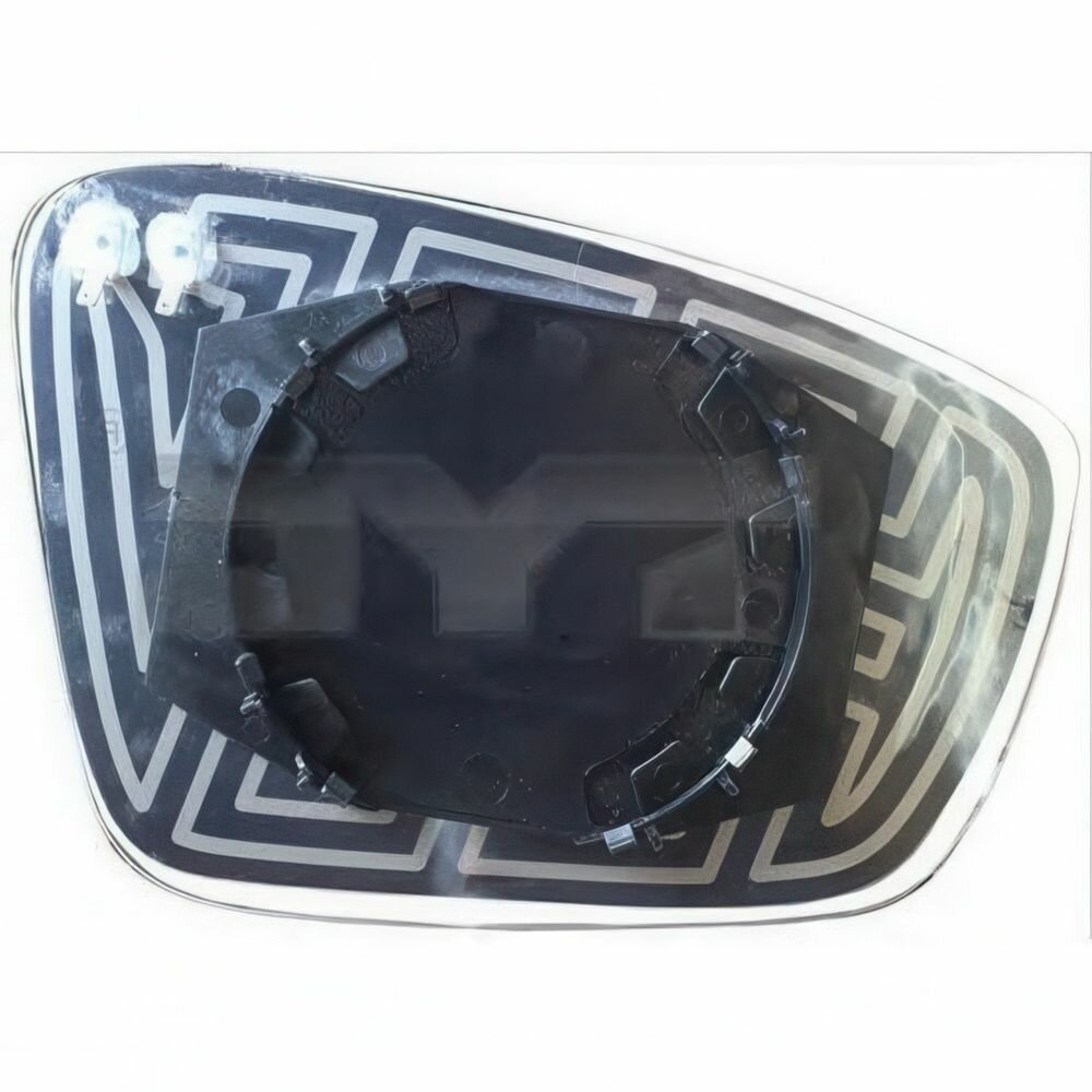 Зеркальный элемент левый с подогревом для Шкода Рапид 2012-2020, Skoda Rapid, артикул 388-STG006H производителя TYC