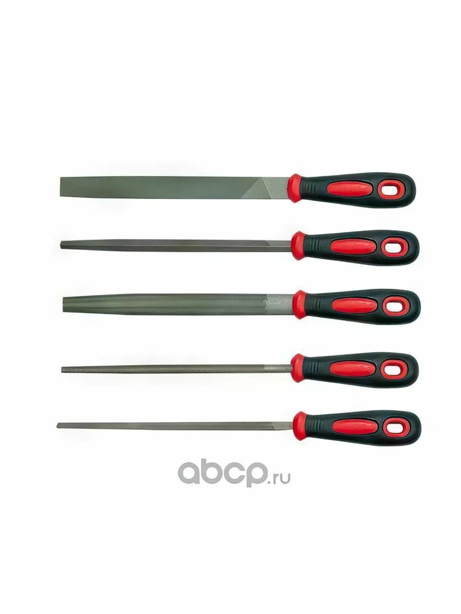 Набор напильников 5 пр плоский, круглый, полукруглый,