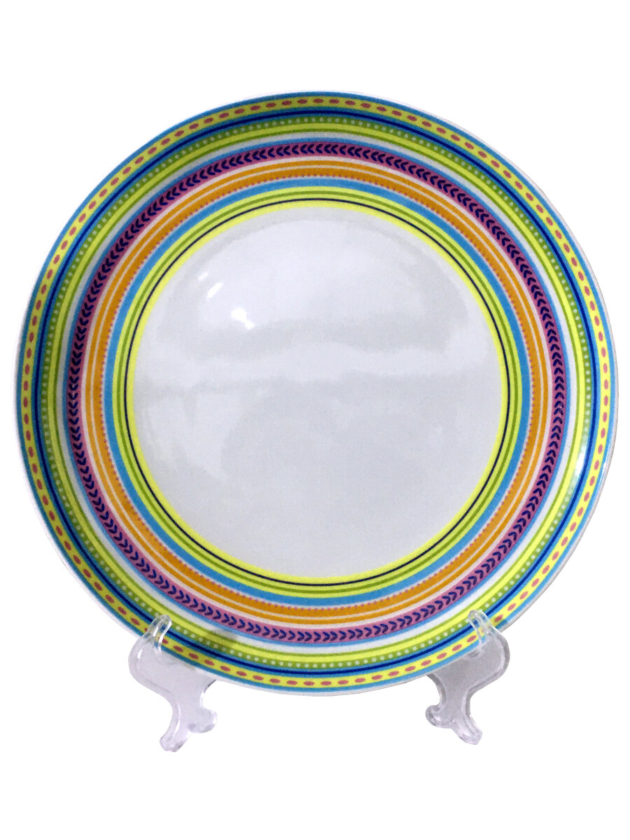 Тарелка мелкая "Tom" 26 см, декор " Радужное настроение"