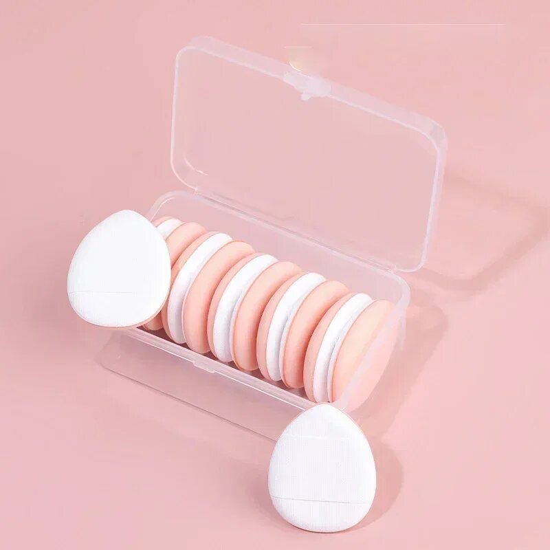 Спонжи для макияжа ASHAIE, 10 шт в коробке, White
