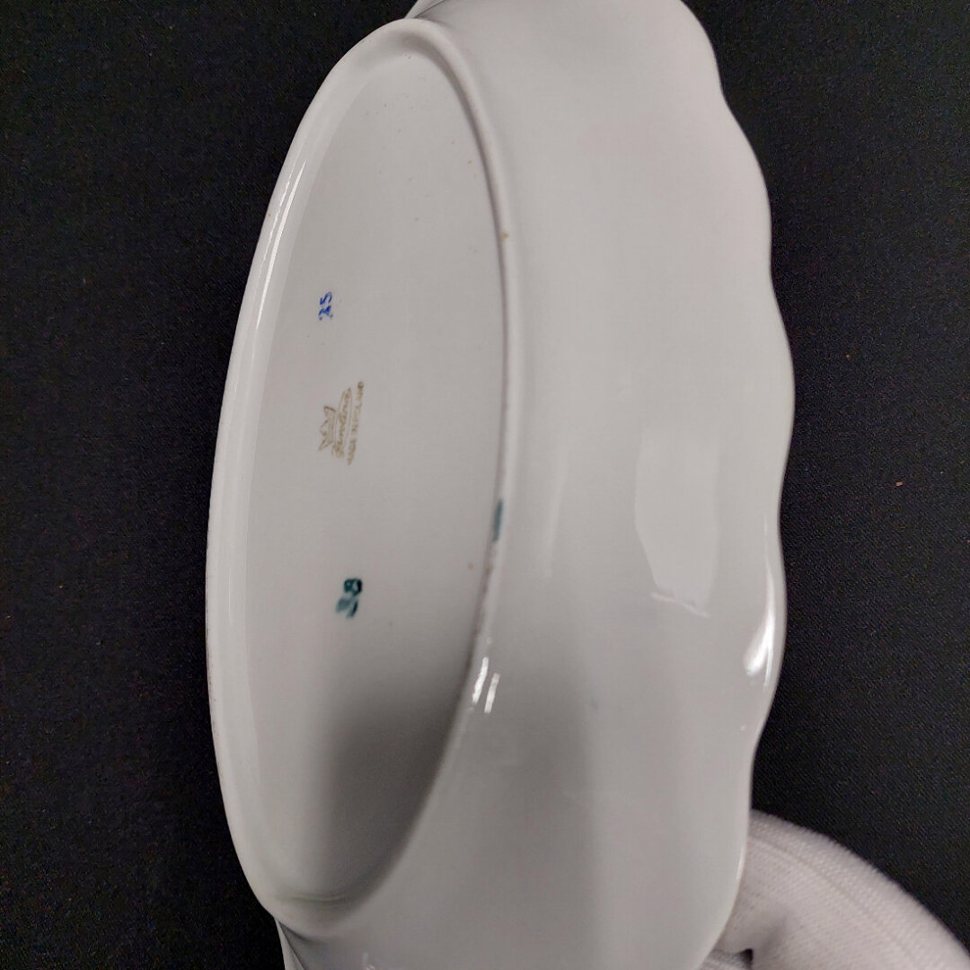 Селедочница Свадебная "Гладиолус"ручная роспись , фарфор Каролина, Польша.