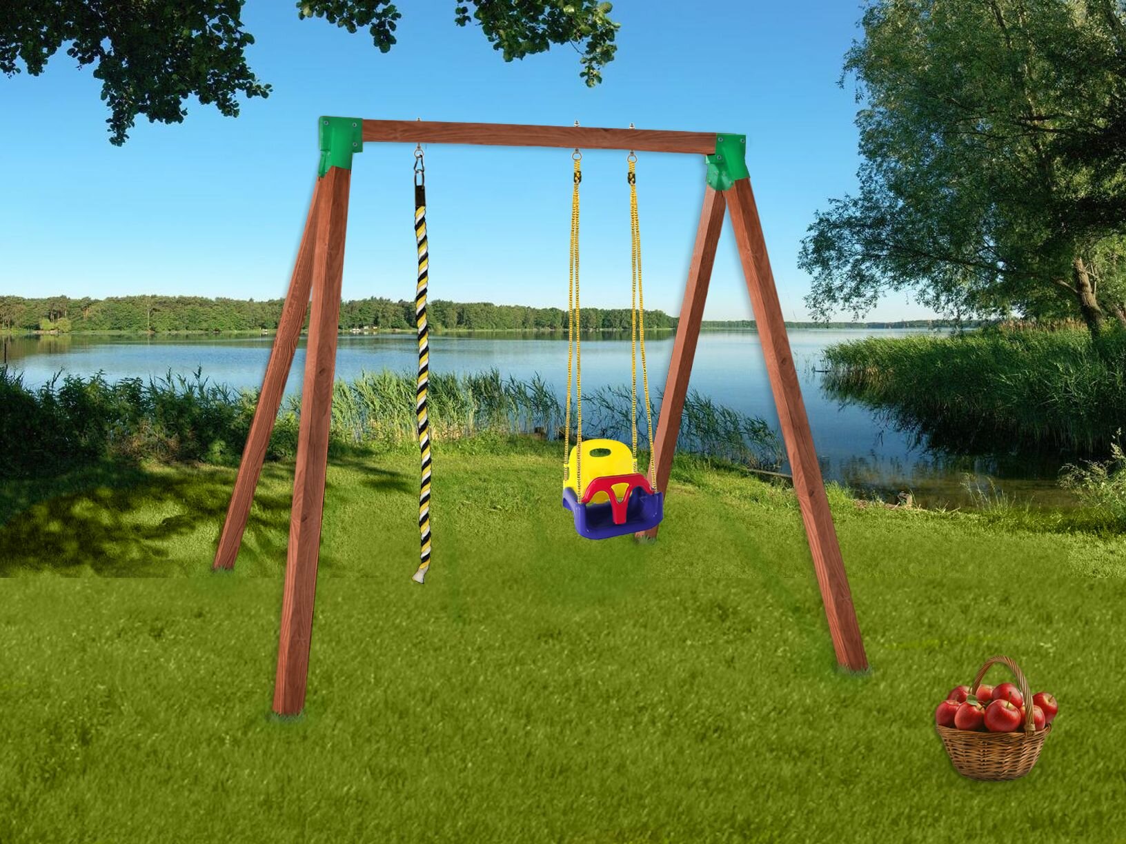 Комплект креплений Kampfer Air-swing 006, канат, качели 3 в1.