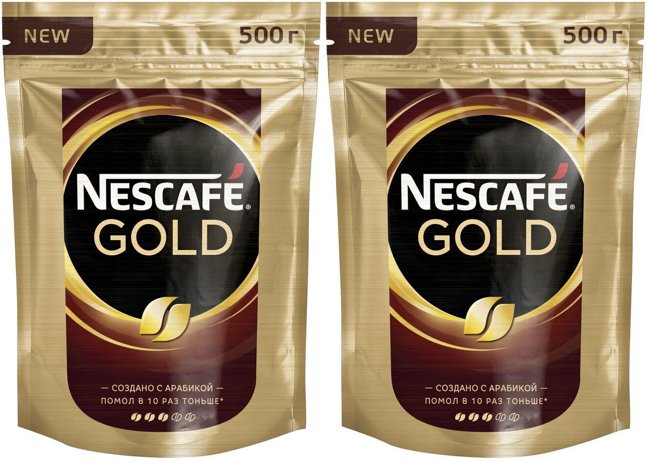 Кофе растворимый Nescafe Gold, 500 г (Набор из 2 шт)