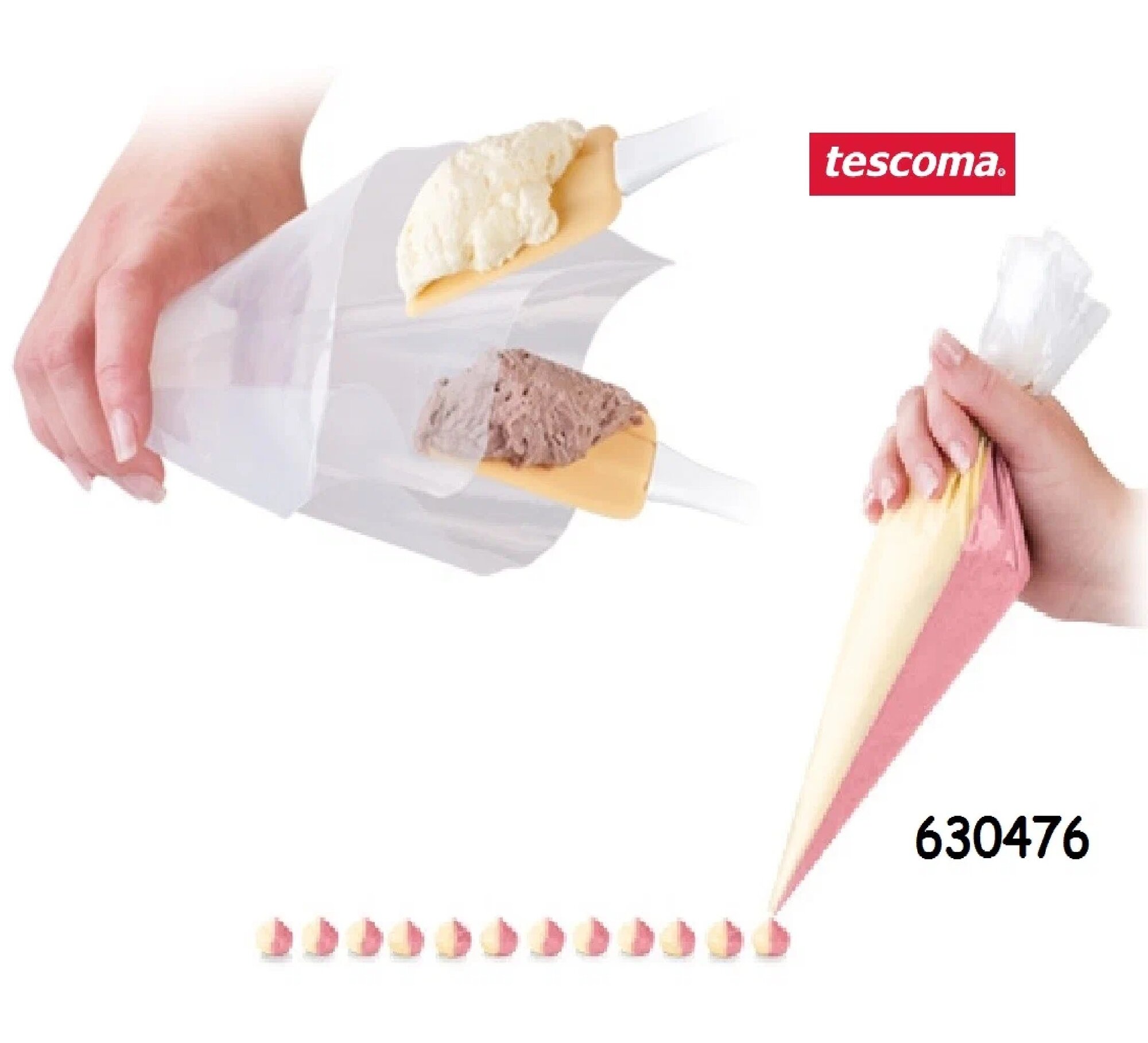 Двухсекционный мешочек для украшения блюд Tescoma Delicia 630476