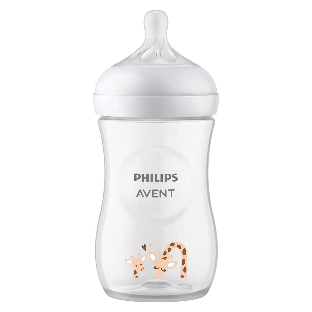 Philips Avent Бутылочка для кормления медленный поток Natural Response 1+ SCY903/66 260 мл 1 шт