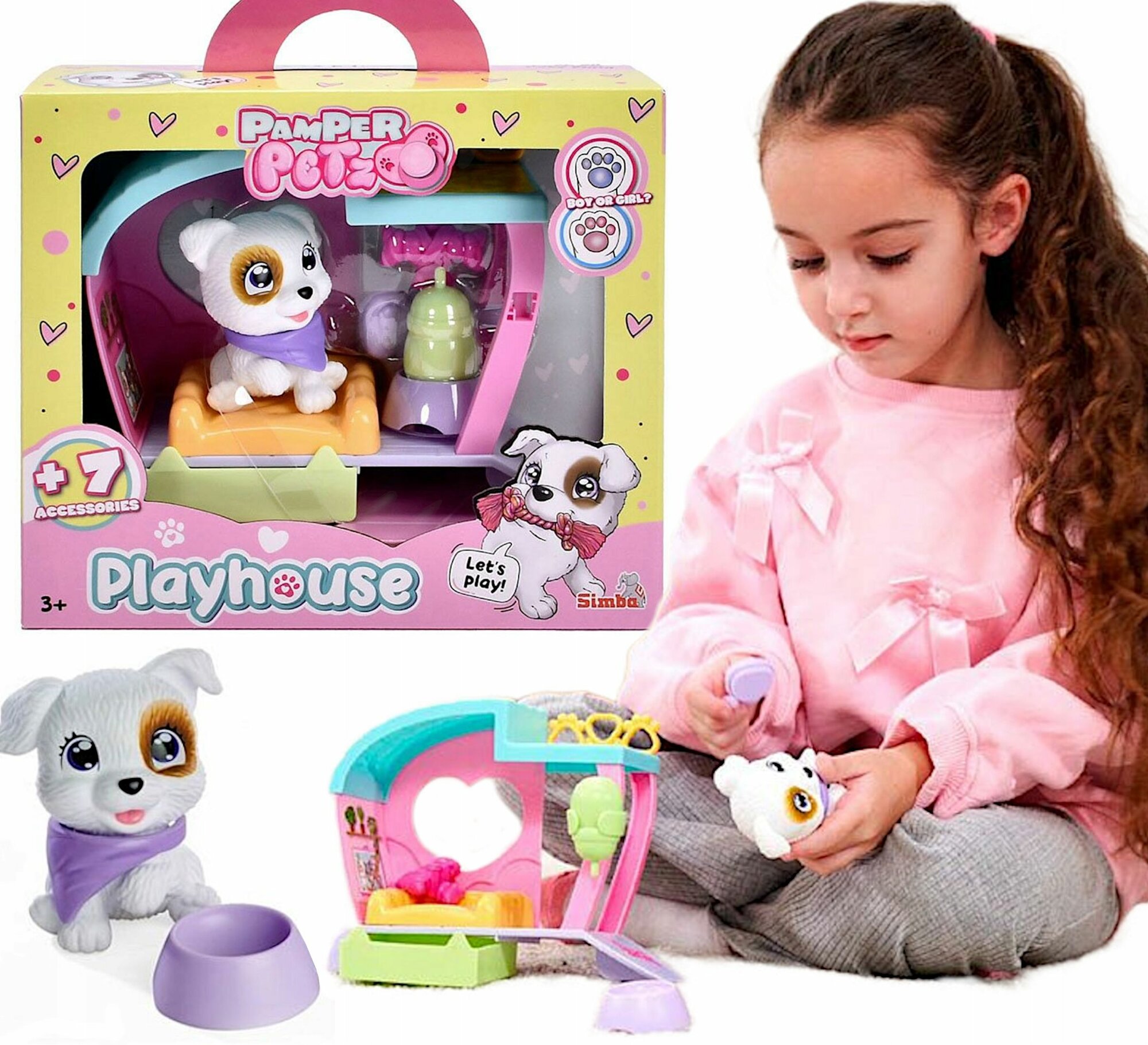 Интерактивная игрушка Simba - Pamper Petz Playhouse Мини-домик щенка из банды подгузников 5950136
