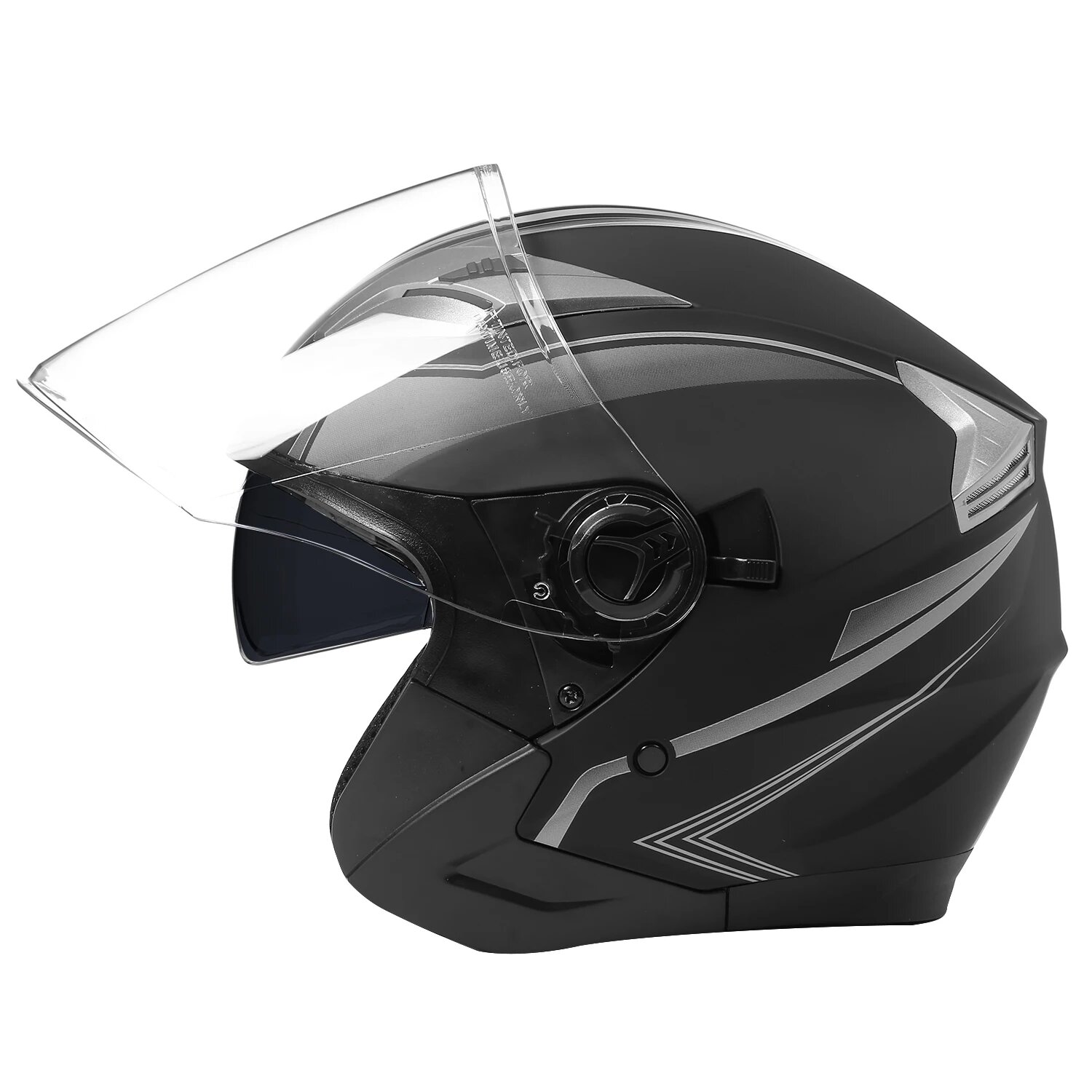 Новый мотоциклетный шлем, одобренный DOT ECE, с двойным козырьком, гоночный защитный Черный, XL, 9