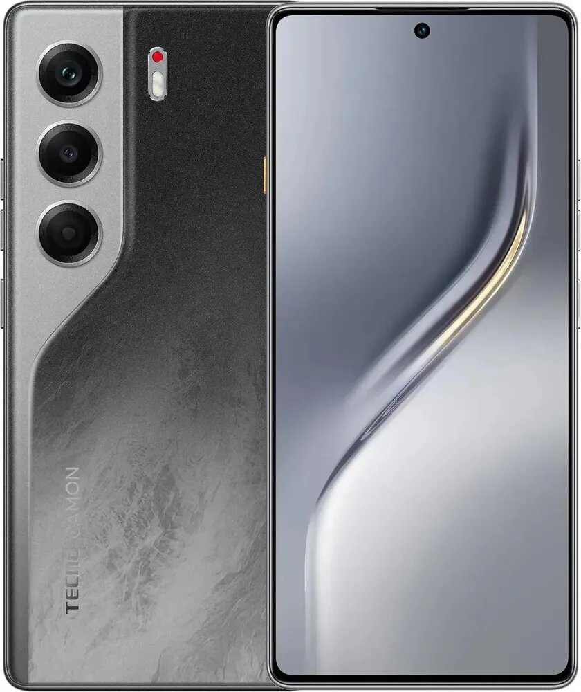 Смартфон (сотовый телефон) TECNO Camon 40 pro 8/256 Galaxy Black (галактический черный)