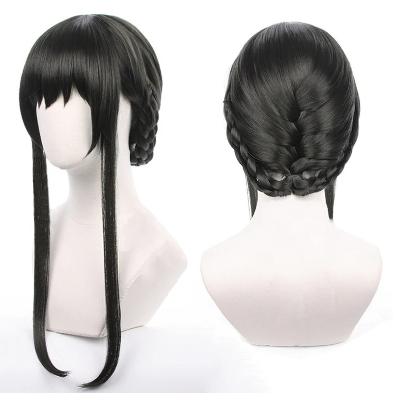 Женский косплей костюм Йор Форджер из аниме SPY X FAMILY Черный, XL, wig B