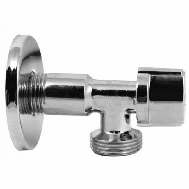 Кран шаровый угловой 1/2"x3/4"